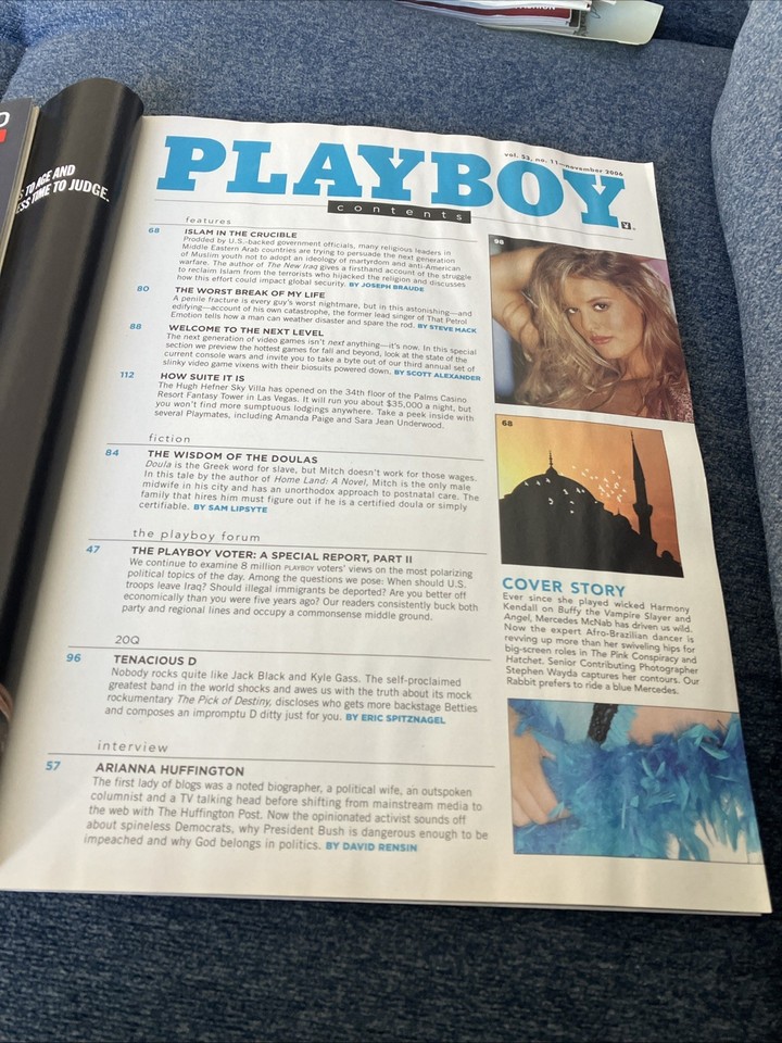 Playboy Magazine November 2006 Mercedes McNab POTM Sarah Elizabeth | eBay