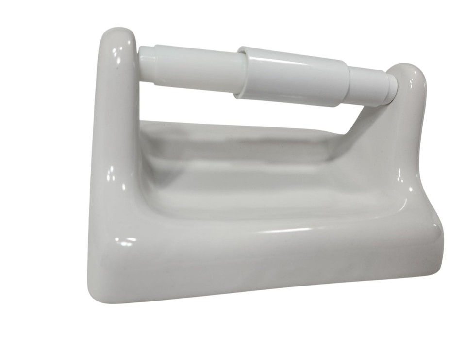 Snow White Ceramic TP Toilet Paper Holder Wall Mount Thinset ...