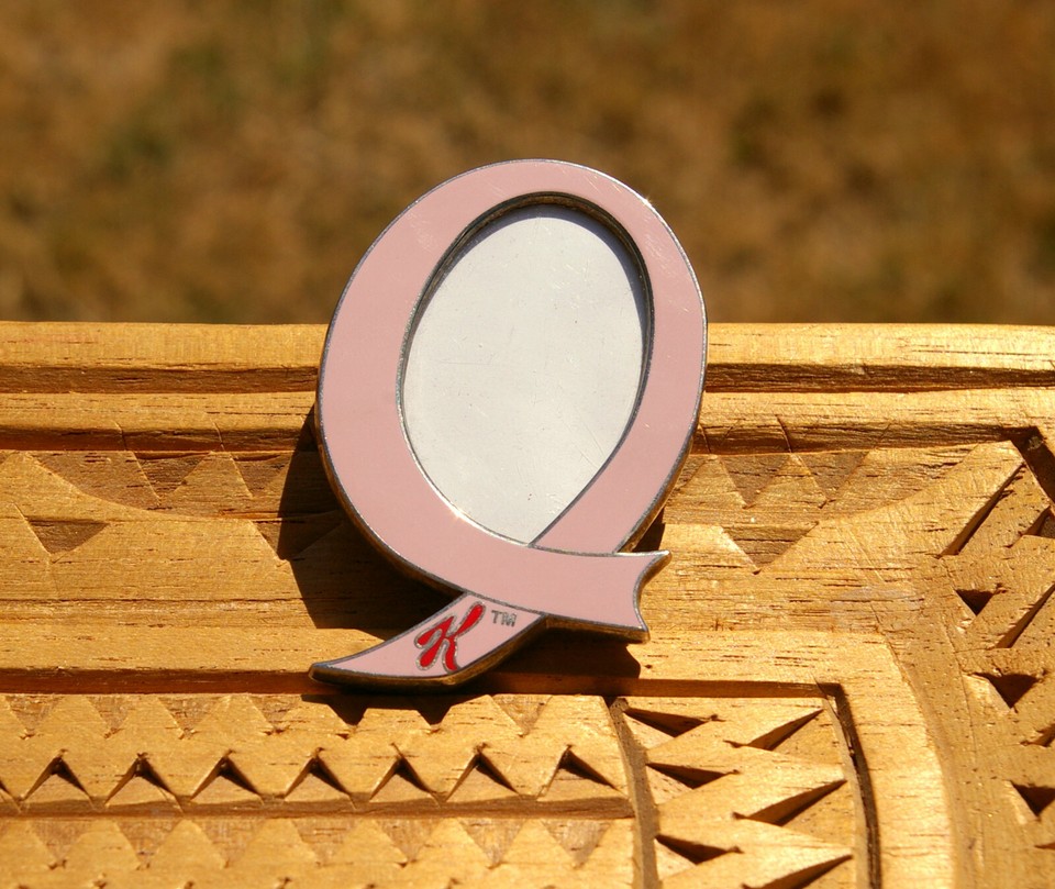 Pink Ribbon Special K 2003 Company Kellogg Picture Frame Metal Enamel ...