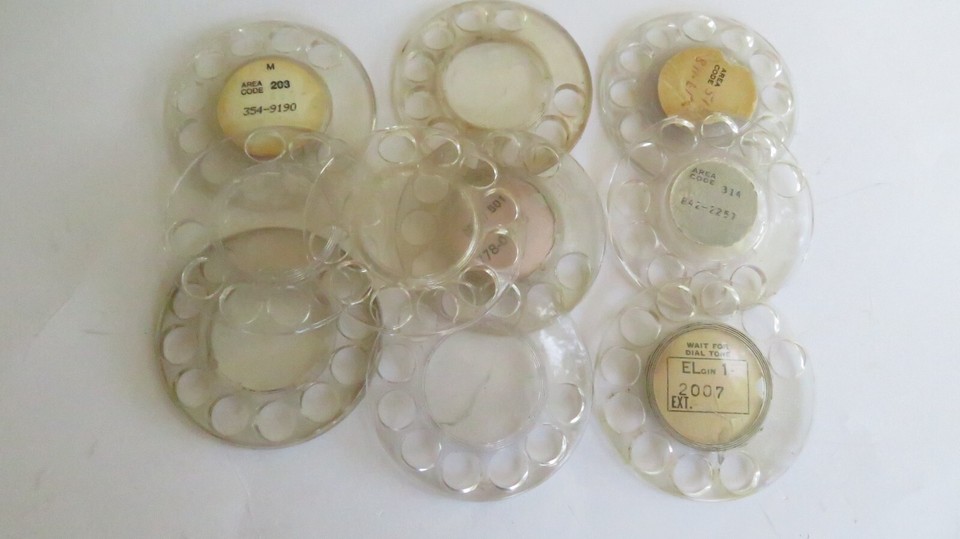 Western Electric Clear Plastic Finger Wheel - Used - Lot of 10 | eBay