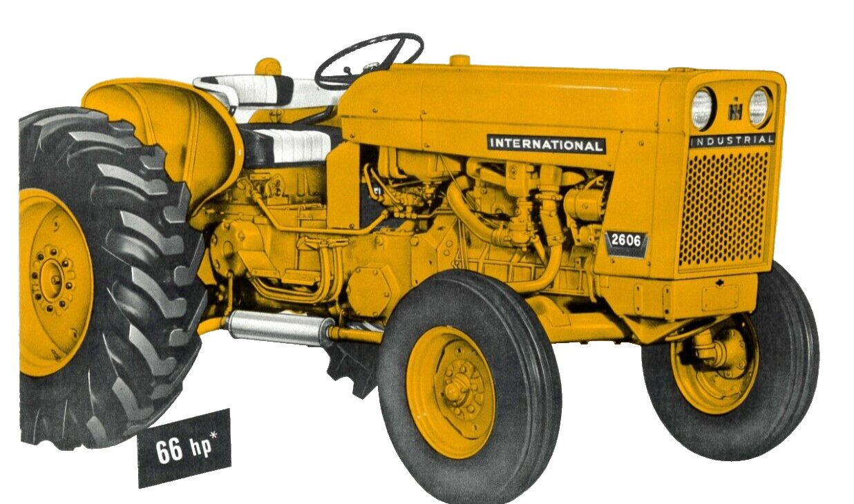 International 2606 Industrial 606 Utility Tractor Sales Brochure IH Bi ...
