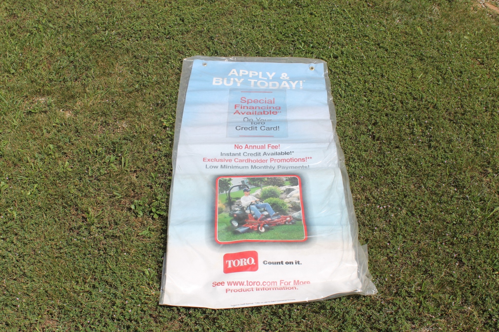 Toro Banner. 47 inches high. Used. Some wear. Acquired from a closed ...