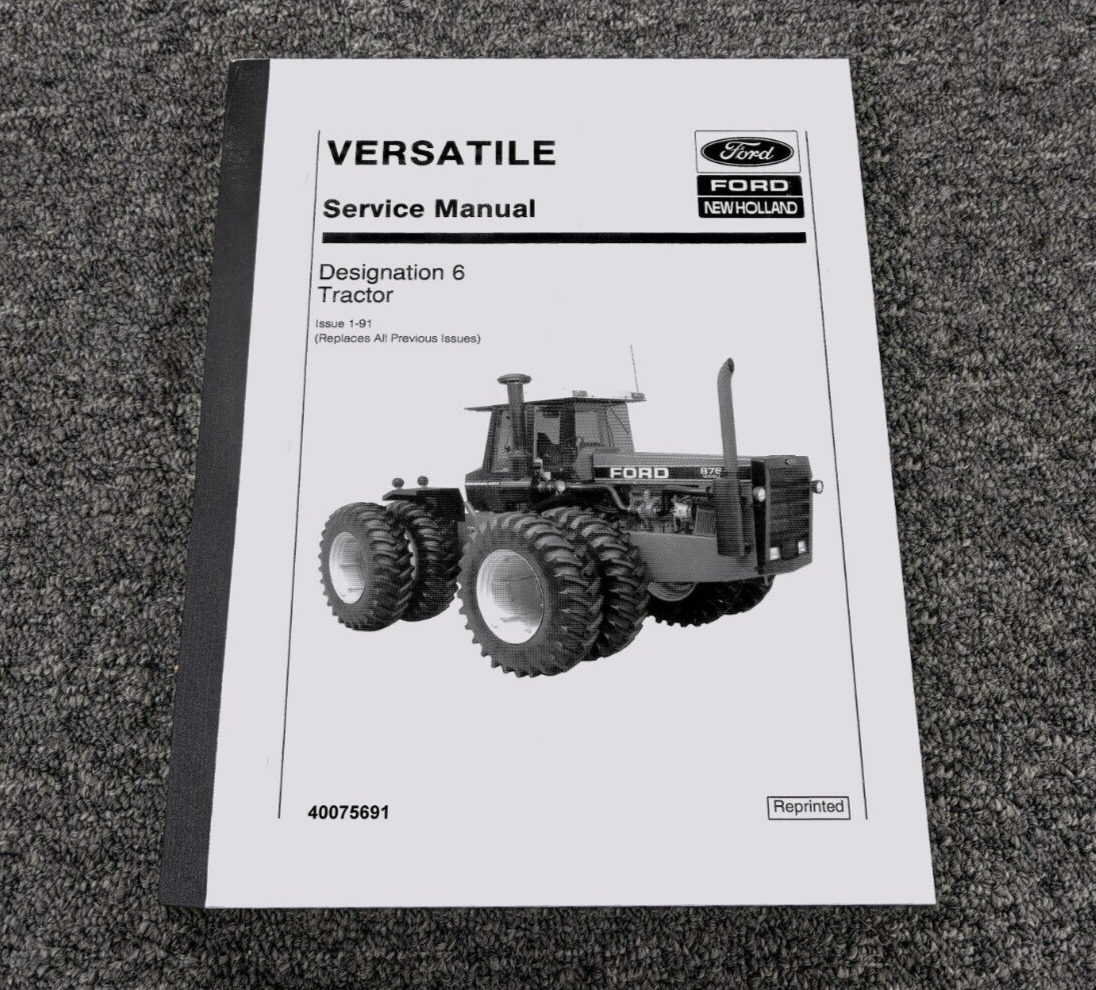 Ford New Holland 836 846 Versatile Designation 6 Tractor Service Repair ...