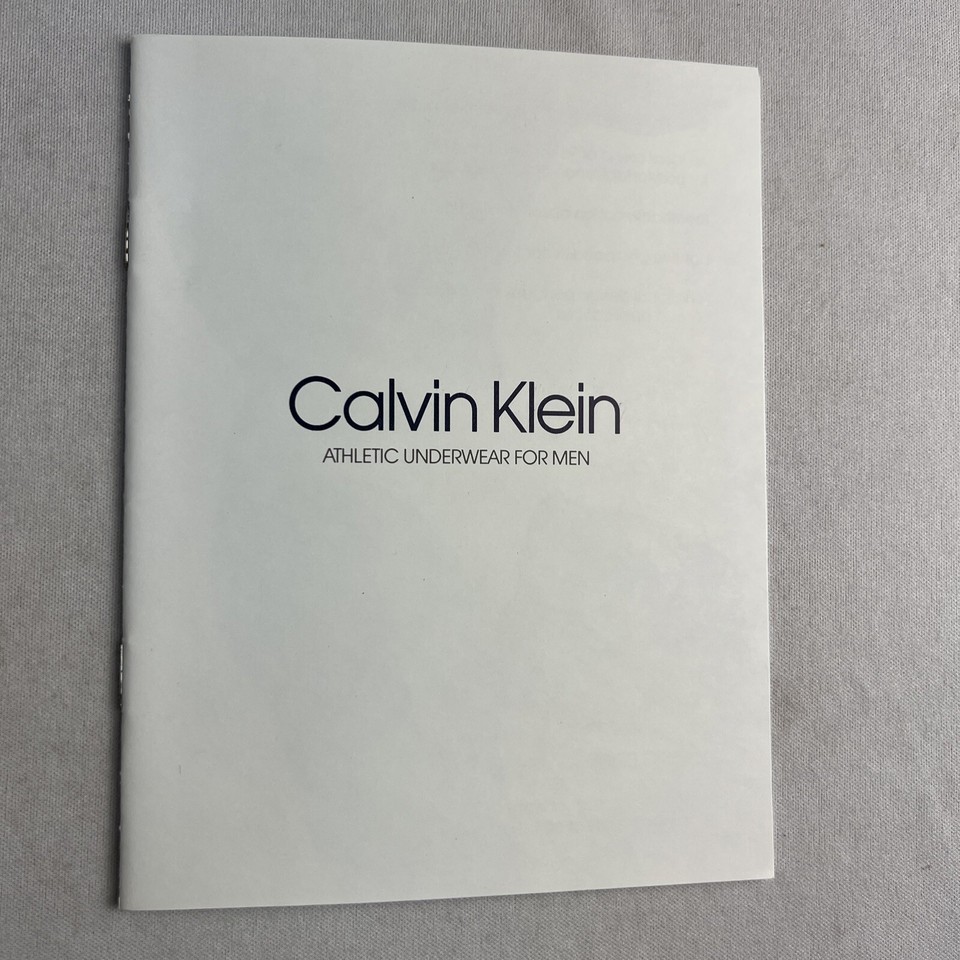 Vintage Calvin Klein Underwear Catalog 1990's Calvin Klein Underwear 5 ...