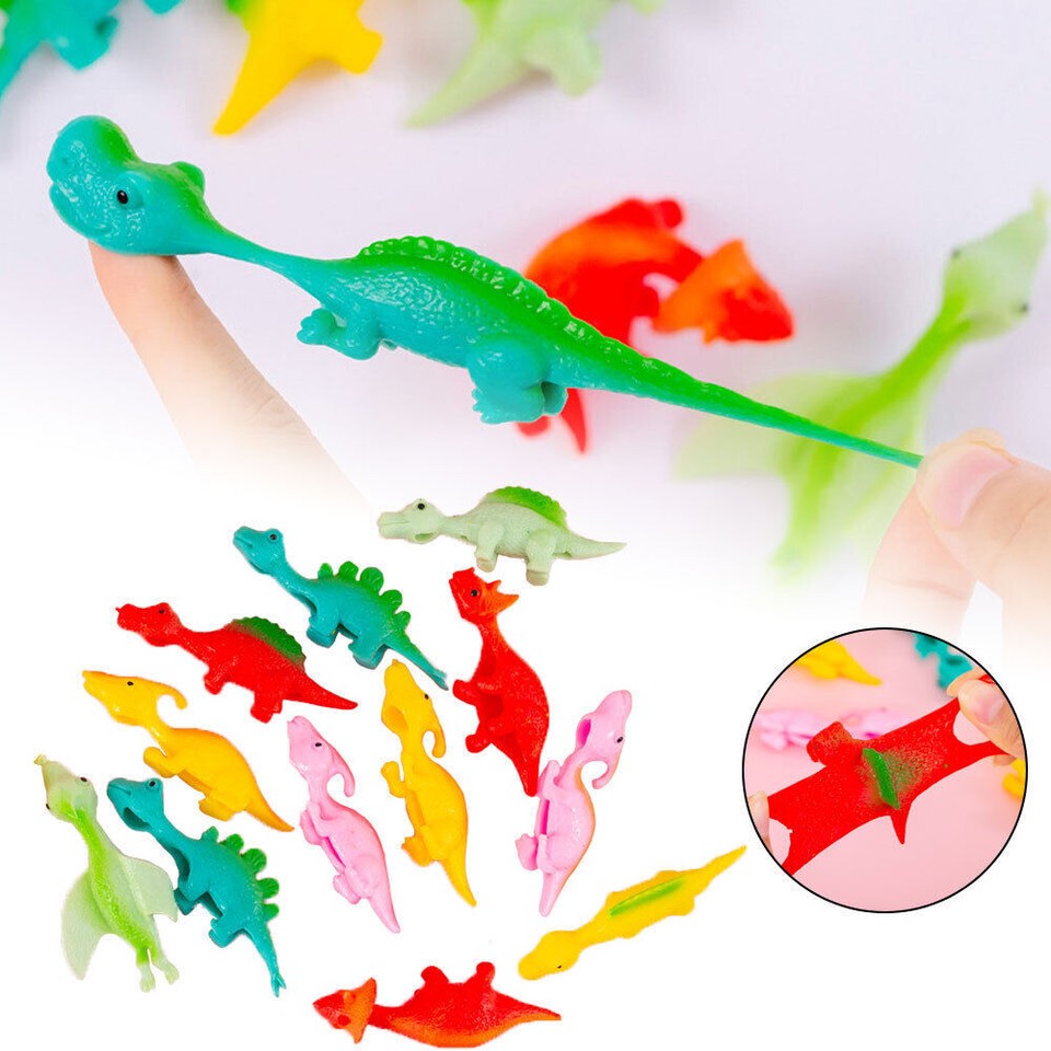 1-20 Slingshot Dinosaur Finger Toys,Catapult Toys Elastic Flying Finger ...