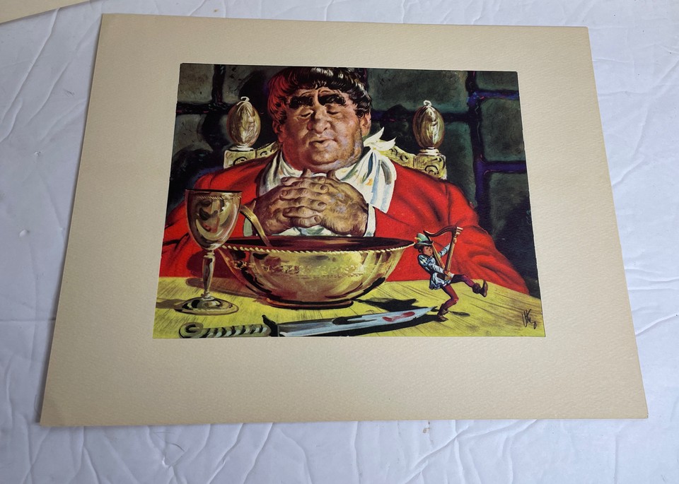 3 Vintage Prints by Thornton Utz- Jack And The Beanstalk Artwork | eBay