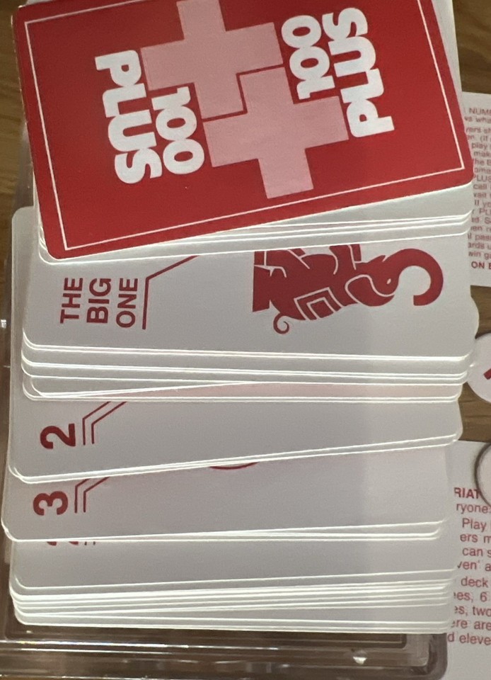 100 PLUS Card Game Take Tricks To Win Includes Scorecards and Numbers ...