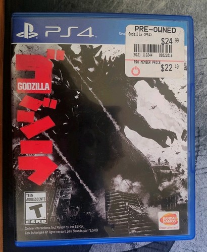Godzilla PS4 Game 2015 Good Condition GameStop Label | eBay