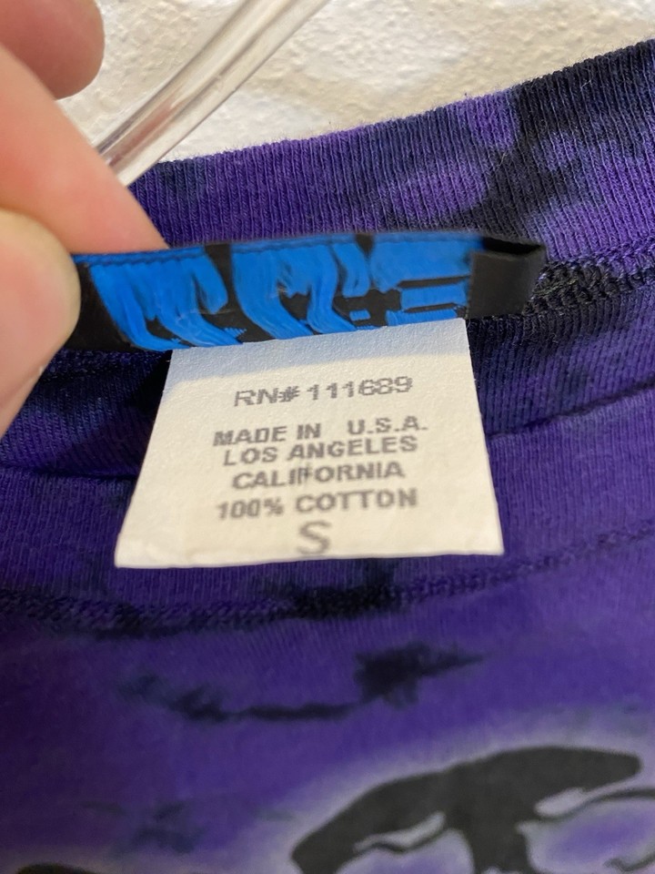 Vintage Stretch Skull Shirt Top Blouse Y2k Cyber Punk Goth Raver Club ...