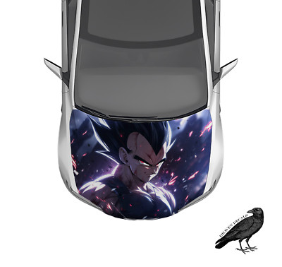 Dragon Ball Vegeta Anime Hood Wrap Weatherproof Vinyl Car Decal 50" X ...