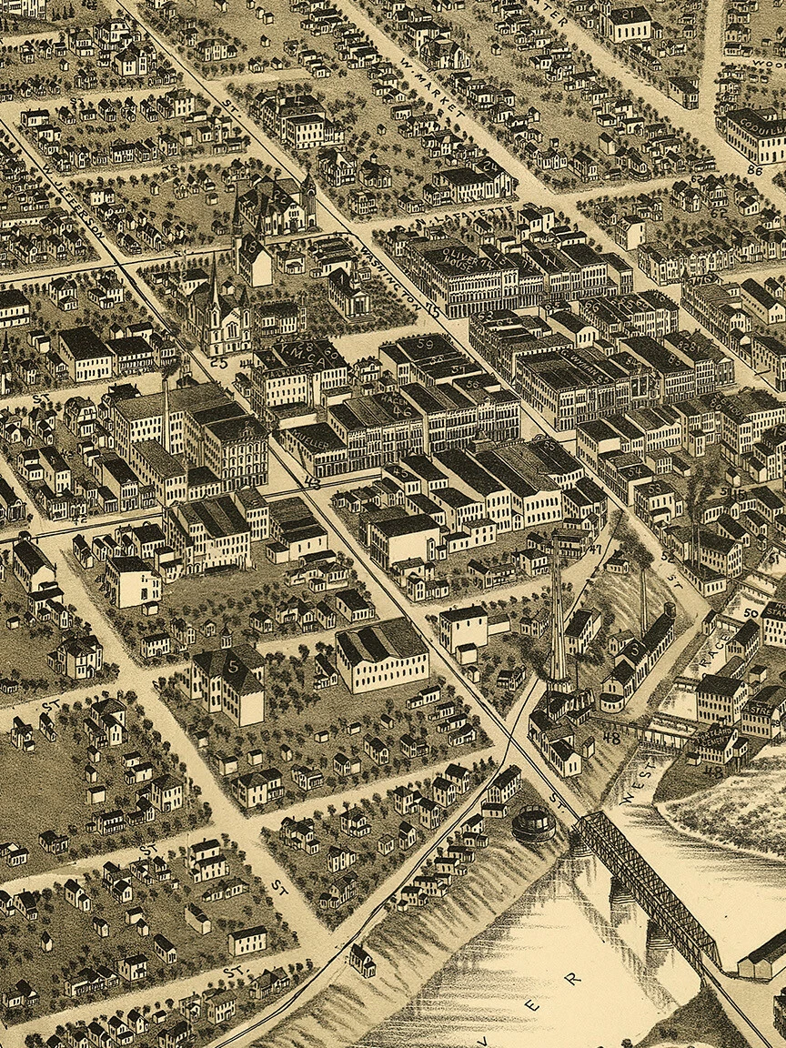 South Bend Indiana City Map