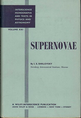 SUPERNOVAE by Shklovsky/Astronomy/Physics/Crab Nebula/Like New/HB/DJ ...