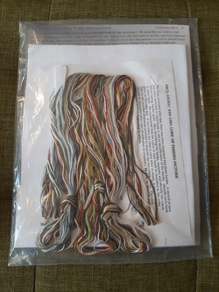 True colors Cross Stitch Pattern book Lure of Fishing- fly fishing ...