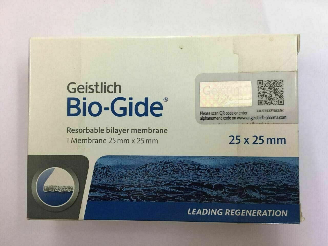 Geistlich Bio-Gide Dental Collagen Membrane Sterile Resorbable Bilayer ...