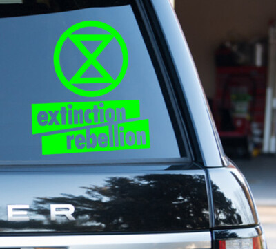 Extinction Rebellion Decal Sticker Protester Proud fight Climate change ...