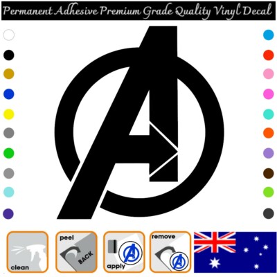 Avengers Logo - Vinyl Decal Adhesive Sticker Car/Wall/Laptop/Window,etc ...