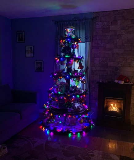 Christmas Village Christmas Tree, 72”Christmas Display Shelves 5-7 Day ...