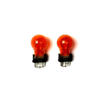 2 X 3057NA 12V 27/7W AMBER SUPER LIGHT BULBS FRONT TURN TAIL LIGHTS | eBay