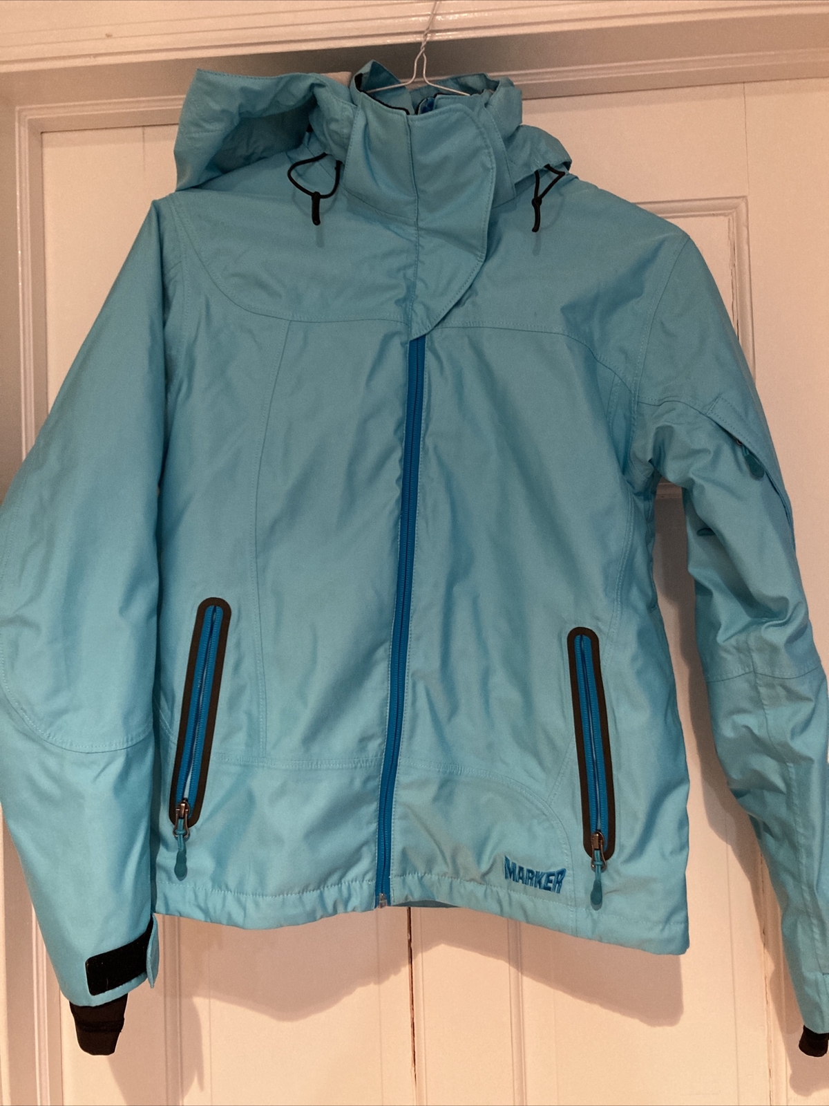 Womens Marker insulated Ski Jacket Blue Size 4 w/ pow… - Gem