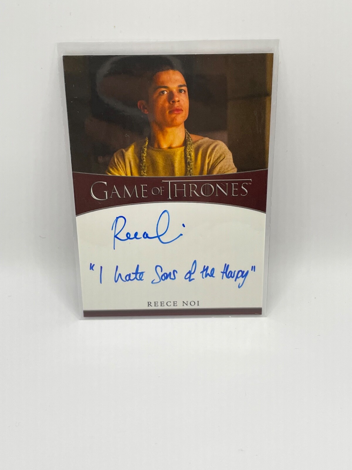 2021 Game of Thrones Iron Anniversary Autograph (Reece Noi) "Mossador ...