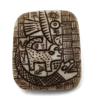 Handmade Inca Calendar Carved in Stone with Symbols of the Andean ...