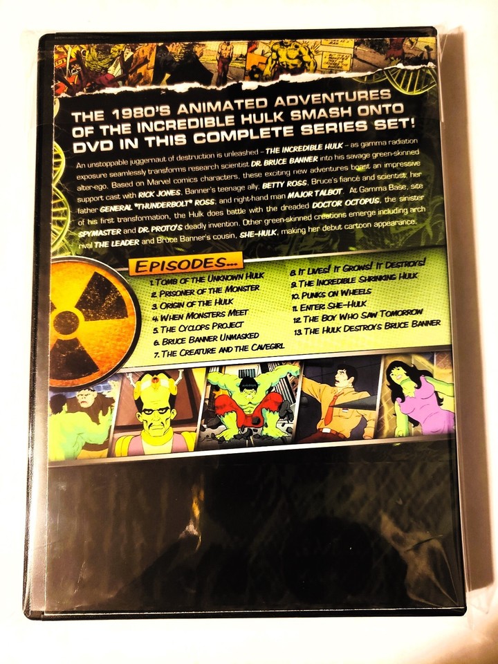 The Incredible Hulk Complete 1982 Animated Series 2 DVD Set | eBay