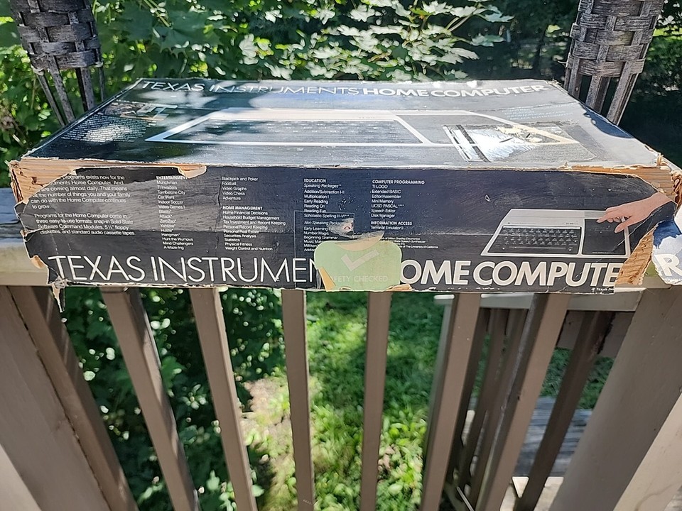 Vintage Texas Instruments TI-99/4A Home Computer New Old Stock 1983 SN ...