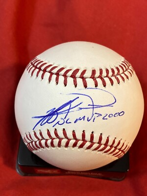 JEFF KENT AUTOGRAPHED SIGNED MAJOR LEAGUE BASEBALL OML "NL MVP 2000 ...