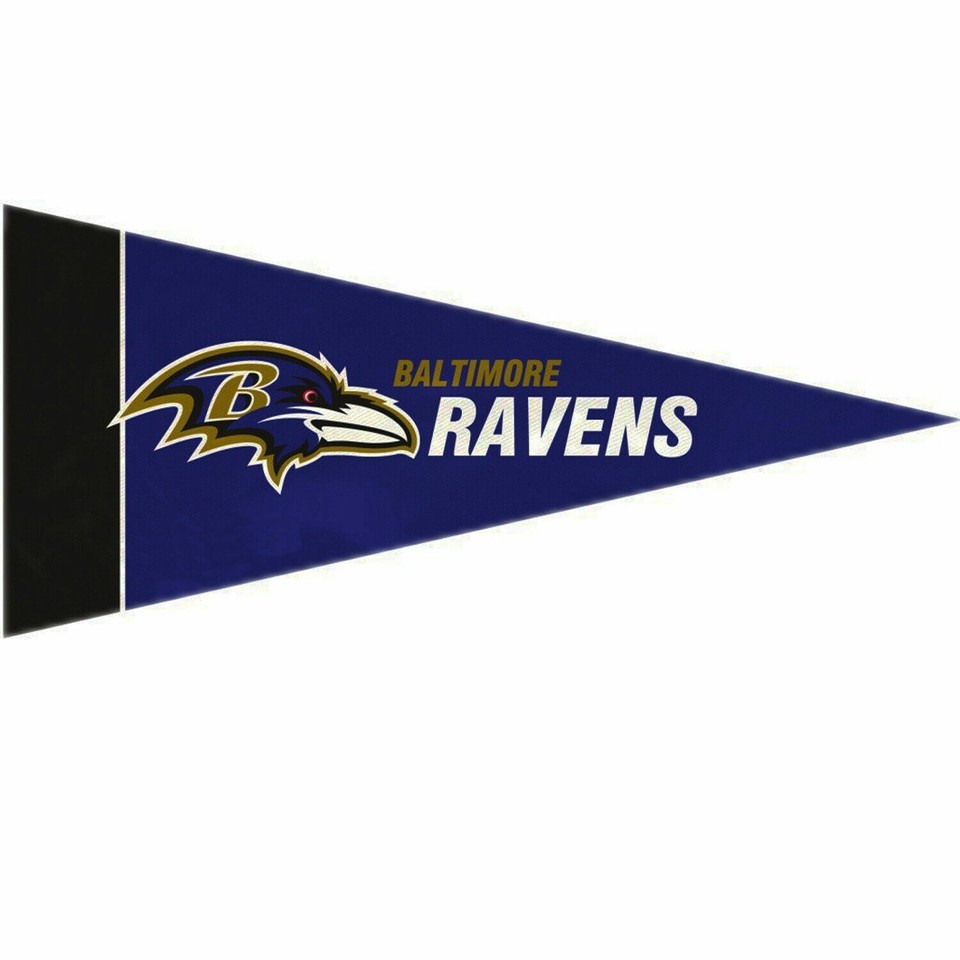 New Baltimore Ravens Mini Pennant Banner Flags 4" x 9" Fan Cave Decor 8 ...