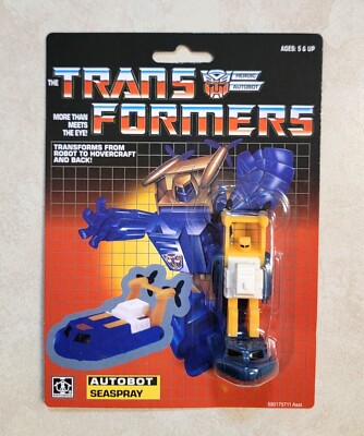 TRANSFORMERS G1 SEASPRAY US SELLER MOSC RARE! AUTOBOT MINI-BOT TOY ...