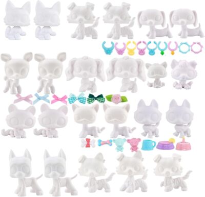 Custom lps Pet Shop White Bases 23pcs, Custom lps White Molds for DIY ...