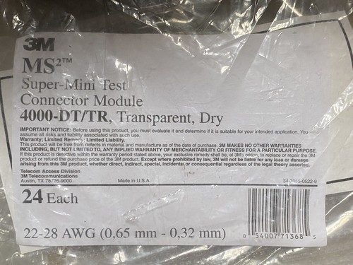 3M MS2 4000-DT/TR SUPERMINI TEST CONNECTOR MODULE (24 PACK) | eBay
