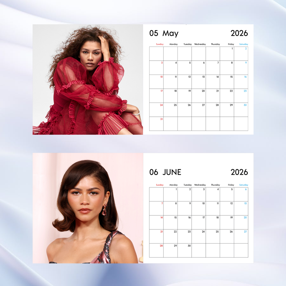 Zendaya 2026 Calendar, Celebrity Wall Calendar, Fashion Icon Poster ...