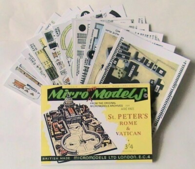 Micromodel St. PETER'S ROME & VATICAN SET ARC XXII MicroNewModels card ...