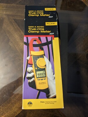 FLUKE 337 TRUE RMS AC/DC ELECTRICAL CLAMP METER FACTORY NEW IN ORIGINAL ...