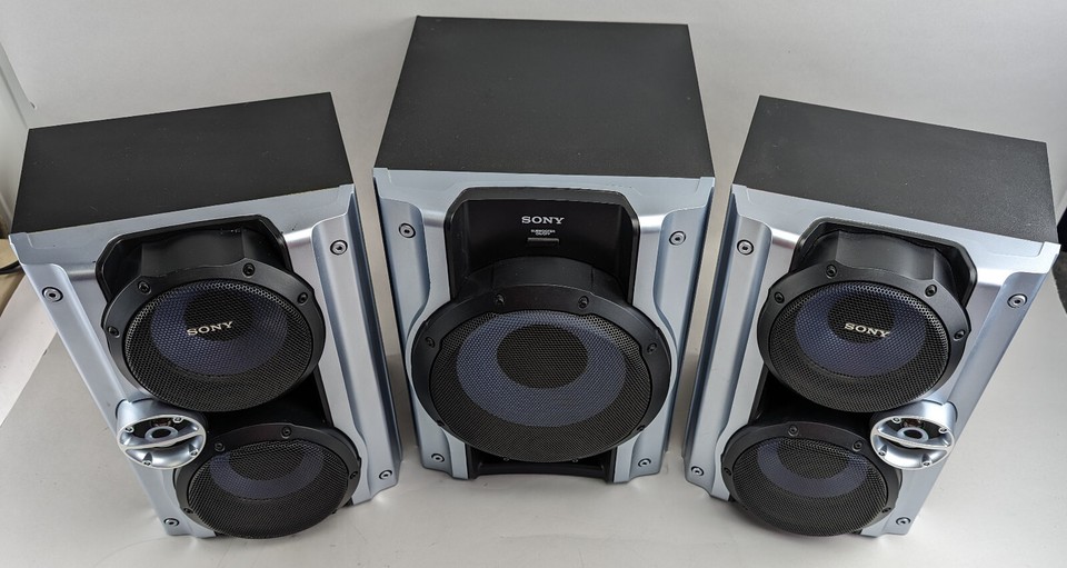 Sony MHC-GX450 3 Speaker Set (2) SS-RG444 Left & Right Speakers (1) SS ...