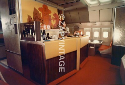Vtg 1970s Airline Airplane Advertising Inside Passengers Aircraft Photo ...