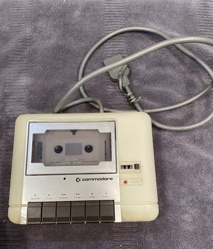 Commodore 64 C64 1530 Datassette CN2 Cassette Player Untested Has Cable ...