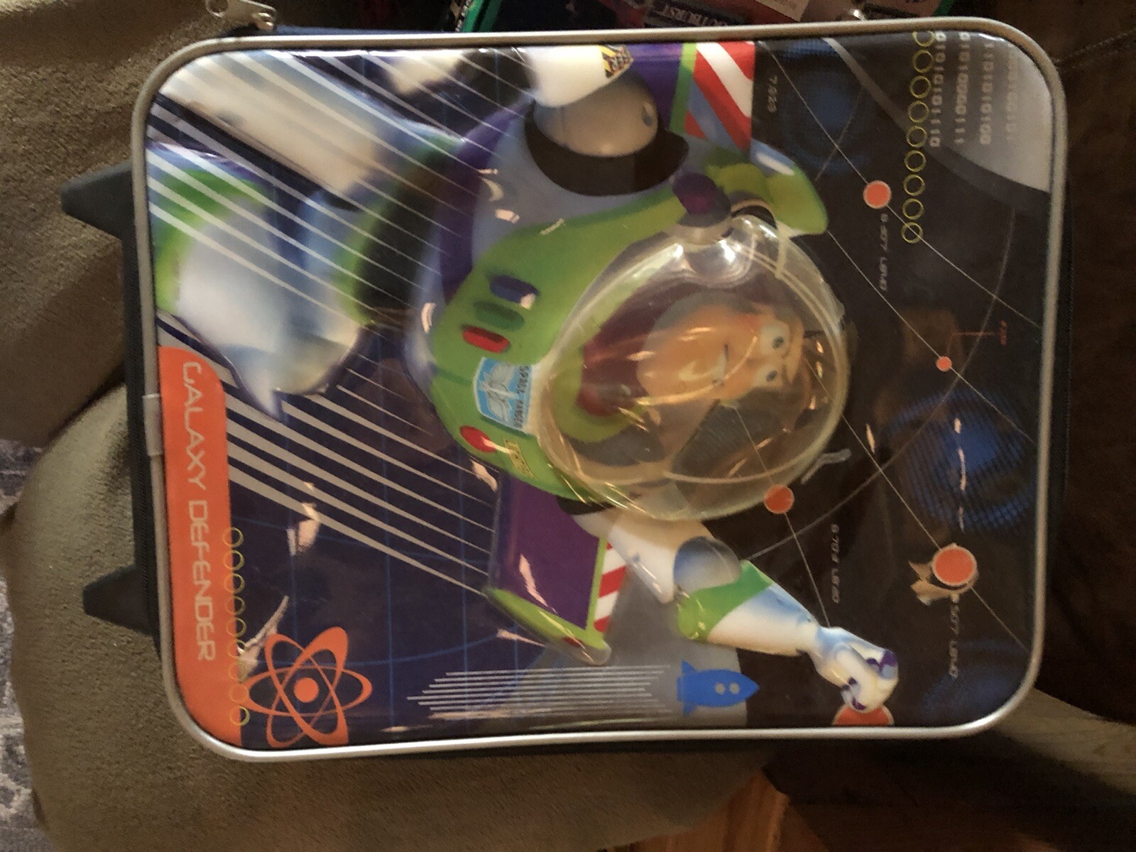 Rare Disney Store Buzz Lightyear Toy Story Rolling Luggage Suitcase ...