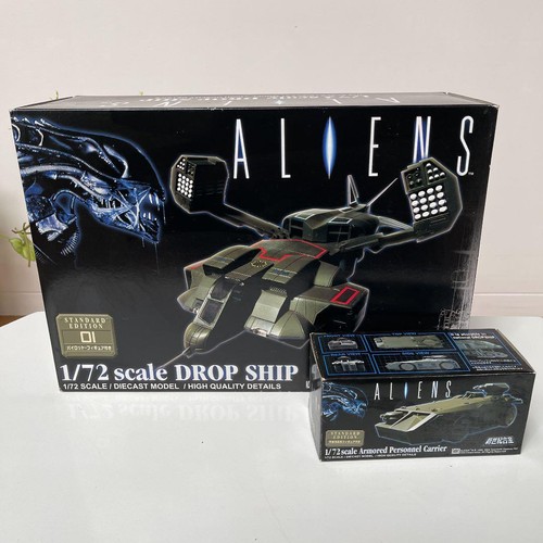 Alien Dropship 01 & M577 Armored Personnel Carrier Set 1/72 Scale Die ...