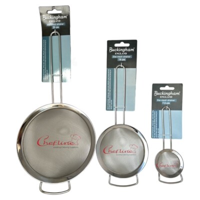 Stainless Steel Fine Mesh Strainer 7.5cm/14cm/20cm Tea Colander Sieve ...