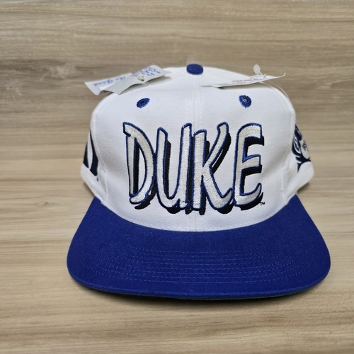 Vintage 90s Duke Blue Devils Graffiti Script NCAA Snapback Hat Cap NWT ...