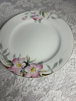 Noritake China Azalea Nippon Gold Rim appetizer/salad/dessert Plate 7 3 ...