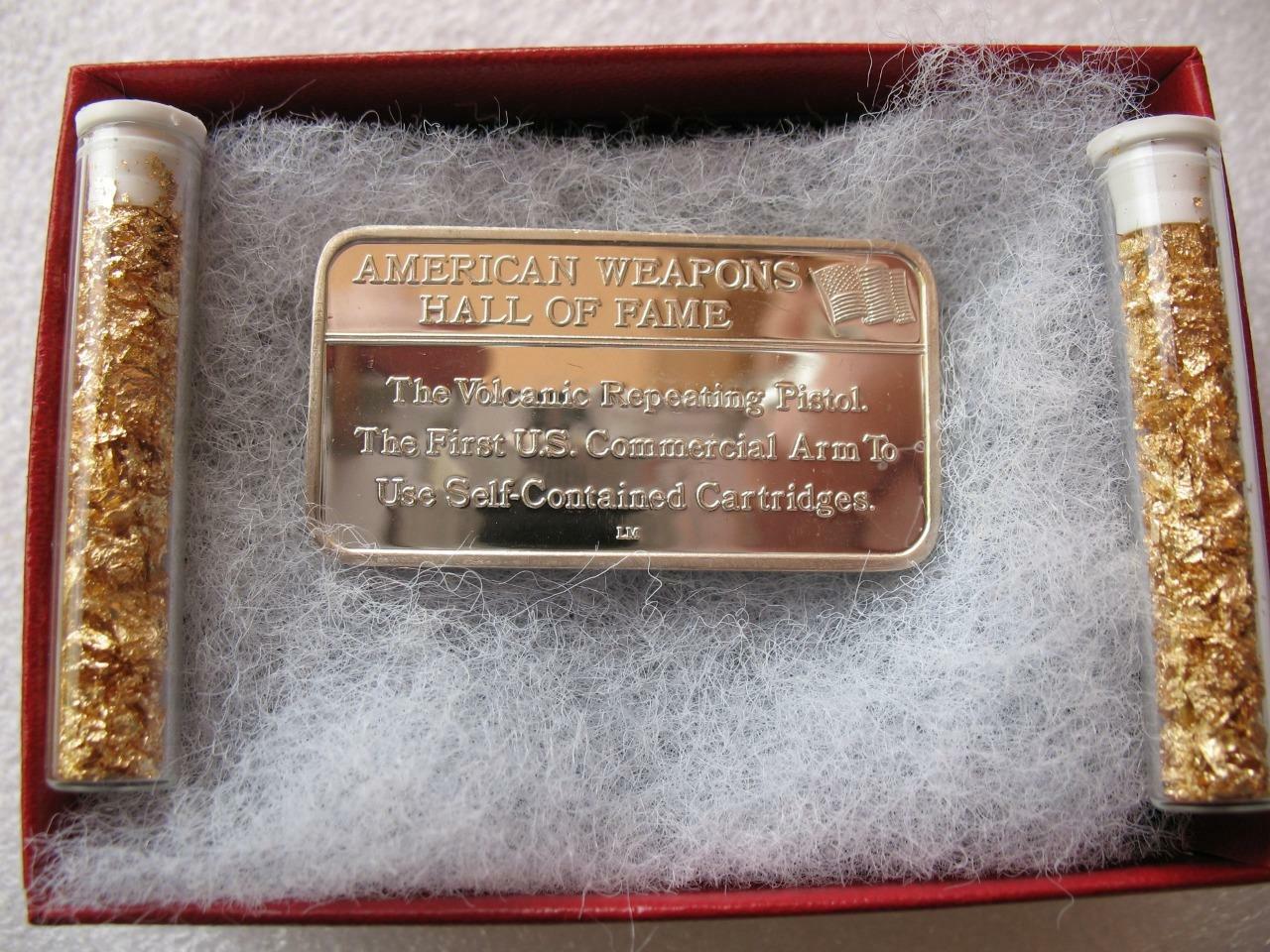 1-OZ AMERICAN WEAPONS HALL OF FAME VOLCANIC REPEATING PISTOL BAR 925 ...