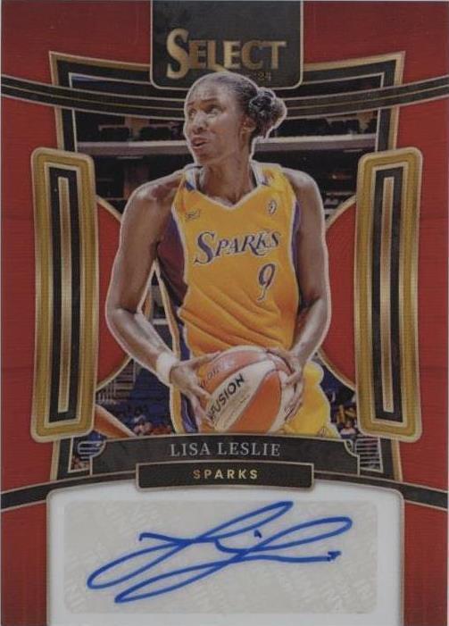 2024 Panini Select WNBA - Signatures Lisa Leslie #SG-LL Red Prizm /99 ...