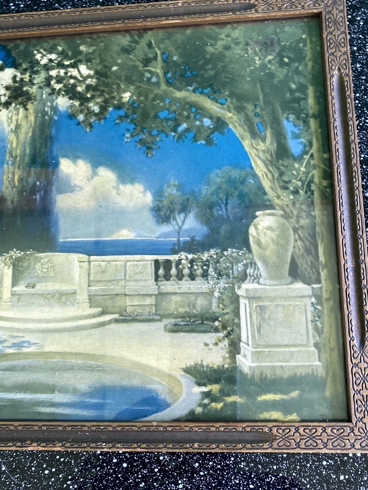 R Atkinson Fox 1920’s Print & Frame The Magic Pool 10” x 15” E. G. Co ...