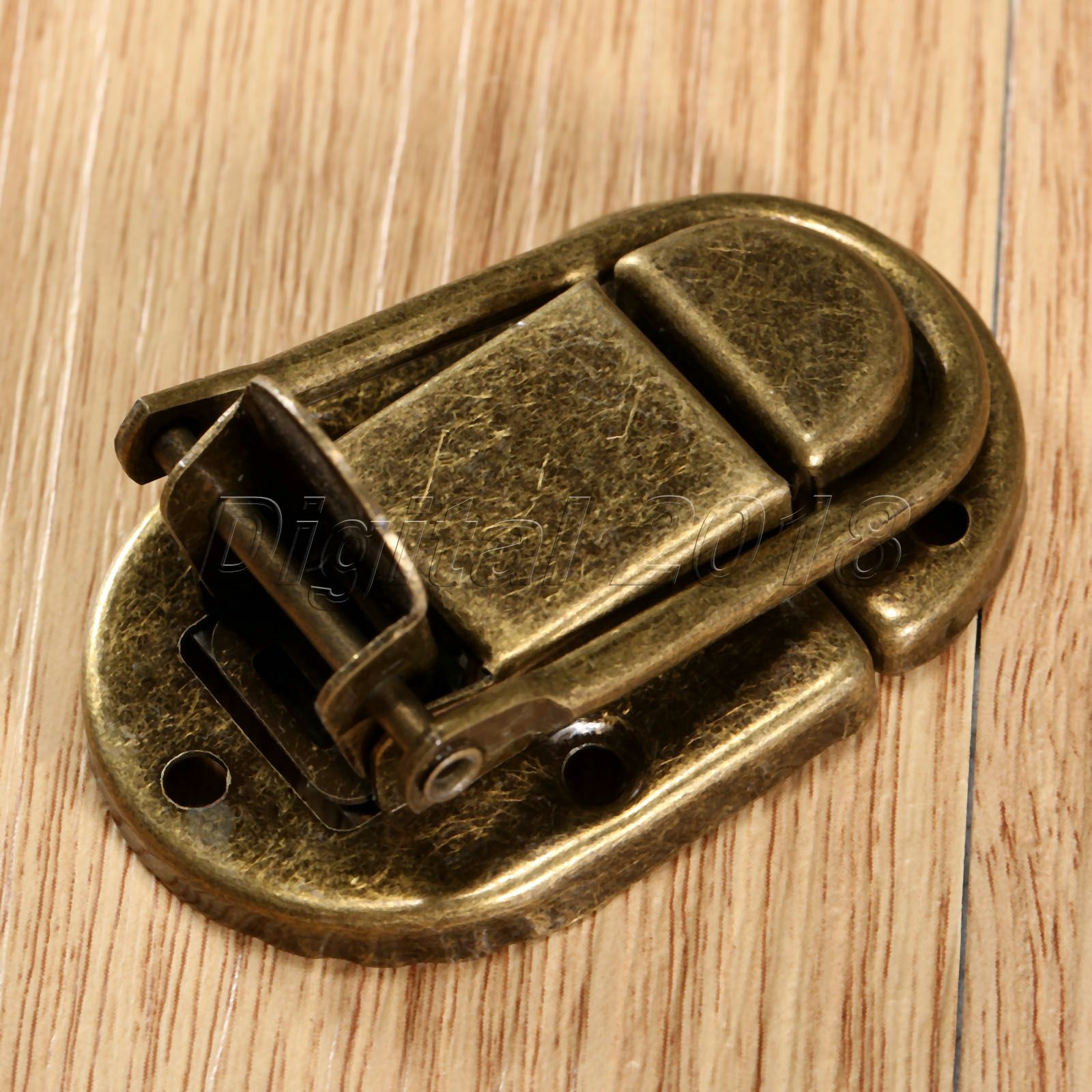 Antique Brass Wooden Box Lock Hasp W Screws Jewelry Box Suitcase Decor ...