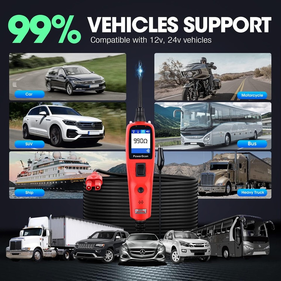 Genuine Autel PowerScan PS100 Power Probe Kit Car Circuit Terster Tool ...