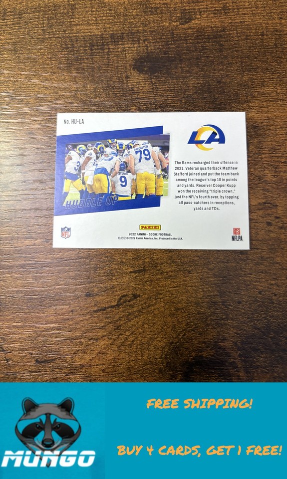 2022 Score #HU-LA Los Angeles Rams Huddle Up Los Angeles Rams | eBay