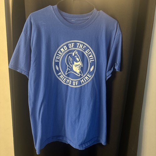 Friend Of The Devil Duke Blue Devils Grateful Dead T Shirt Blue Large ...